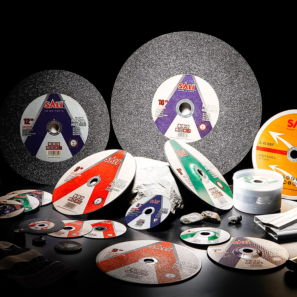 SALI 25 Pack Cut Off Wheels 3 Inch General Purpose Metal Cutting Wheel for 3 in Angle Grinders and Die Grinders- Cutting Disc Aggressive Cutting 3" x 1/16" x 3/8" Operating Up to 25000 RPM and 80 M/S