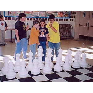 MegaChess Giant Oversized Premium Chess Set with 25 Inch Tall King with Quick Fold Nylon Mat