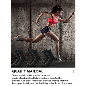 Tarpop 100 Pairs Mens Socks Bulk Moisture Wicking Socks Casual Sports Ankle Socks Bulk for Homeless Unisex Adult Men Women (Black)