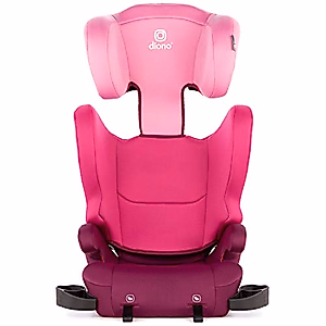 Diono Cambria 2 XL, Dual Latch Connectors, 2-in-1 Belt Positioning Booster Seat, High-Back to Backless Booster with Space and Room to Grow, 8 Years 1 Booster Seat, Pink