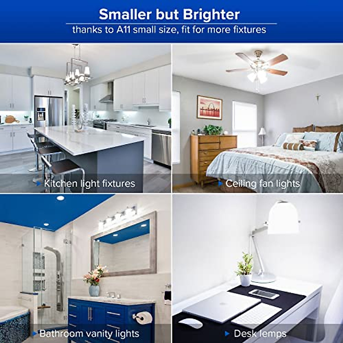 SANSI LED Refrigerator Light Bulb 45W Equivalent, 4W Appliance Bulb 450 Lumens 5000K Daylight Fridge Light Bulb, A11 Waterproof Frigidaire Replacement Light Bulbs, Non-Dimmable, Energy Saving, 2-Pack