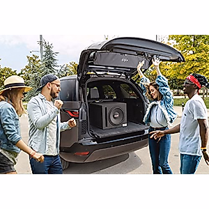 Bbox Single Vented 15 Inch Subwoofer Enclosure - SPL Audio Tuned Single Vented Car Subwoofer Boxes & Enclosures - Premium Subwoofer Box Improves Audio Quality, Sound & Bass - Nickel Finish Terminals