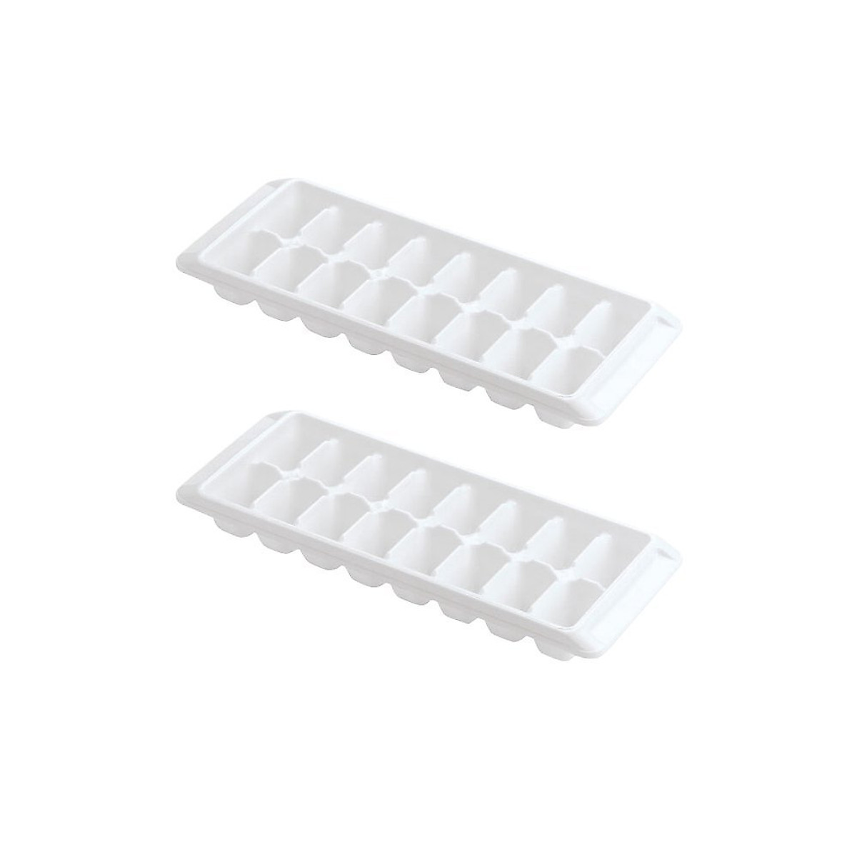 Kitch Ice Tray Easy Release White Ice Cube Trays, 16 Cube (Pack of 2) (2867-WHT-2)