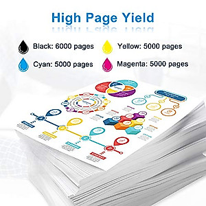 Miss Deer LC3039 LC3039XXL Ink Cartridges Replacement for Brother LC3039 XXL LC-3039BK LC3037 LC3037BK,Work for Brother MFC-J5945DW MFC-J6945DW MFC-J5845DW MFC-J6545DW(4 Pack)