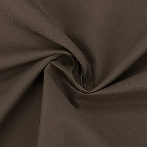 Better Home Style 100% Blackout 2 Tiers Window Curtain Insulated Drapes Short Panels for Kitchen Bathroom Basement RV Camper or Any Small Window M3036 (Brown/Coffee, 2 Panels 28" W X 36" L Each)
