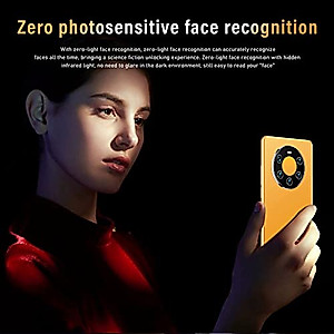 Airshi 4GB 128GB Cell Phone, Glonass 4G LTE 100‑240V 6.7 Inch Unlocked Smartphone for Gaming (US Plug)