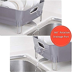 SDGH Kitchen Stainless Steel Dish Rack - Drain Rack Storage Tray Household Dish Rack