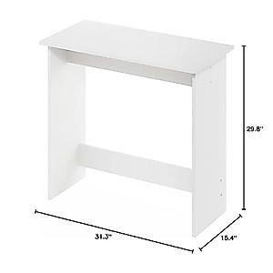 Furinno Simplistic Study Table, White