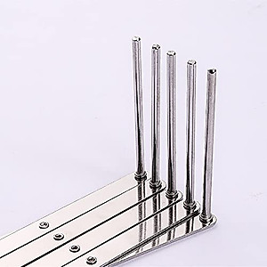 2 Pcs Pot Lid Organizer, Stainless Steel Adjustable Pot Lid Holder, Kitchen Cabinet Pantry Pan and Cutting Board Organizer,Plate Organizer,Bakeware Organizer (2 Pcs)