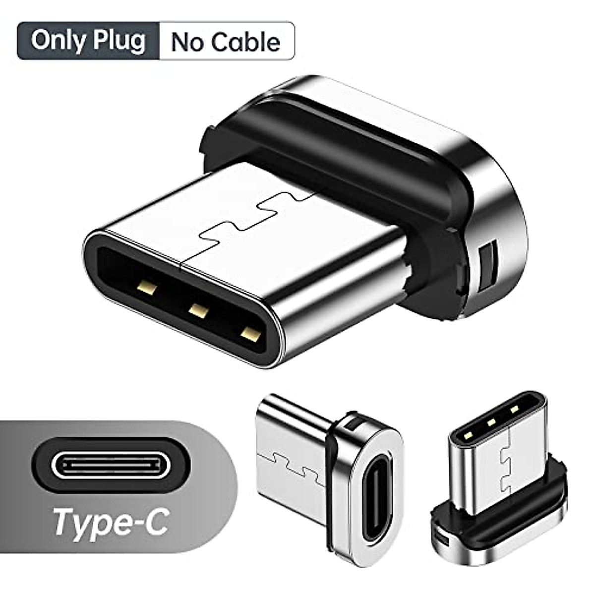 KUULAA 3 Pack Magnetic Charging Cable 7 pin Type-C Tips,Fast Charging Compatible with Samsung/Tablet