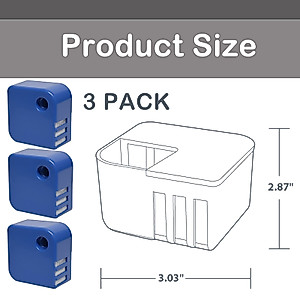 Macaberry PDC51V1 Demineralization Cartridge Compatible with Vick Humidifier Model V4600, V5100, VUL575, and Sunbeam696, Works to Collect White Dust, Pack of 3, Blue
