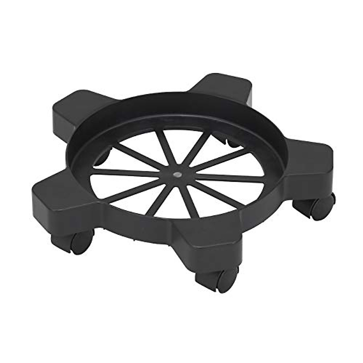 Vestil PDD-5 Drum Dolly Plastic, Black, 5-7 Gallon, 80# Capacity