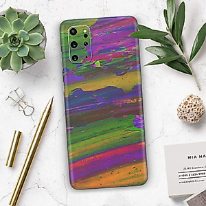 DesignSkinz Liquid Abstract Paint Remix V57 Protective Vinyl Decal Wrap Skin Cover Compatible with The Samsung Galaxy S20 (Screen Trim & Back Glass Skin)