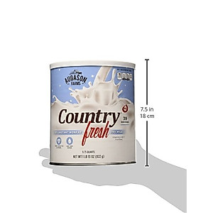 Augason Farms Country Fresh 100% Real Instant Nonfat Dry Milk, 1 lb, 13 oz.