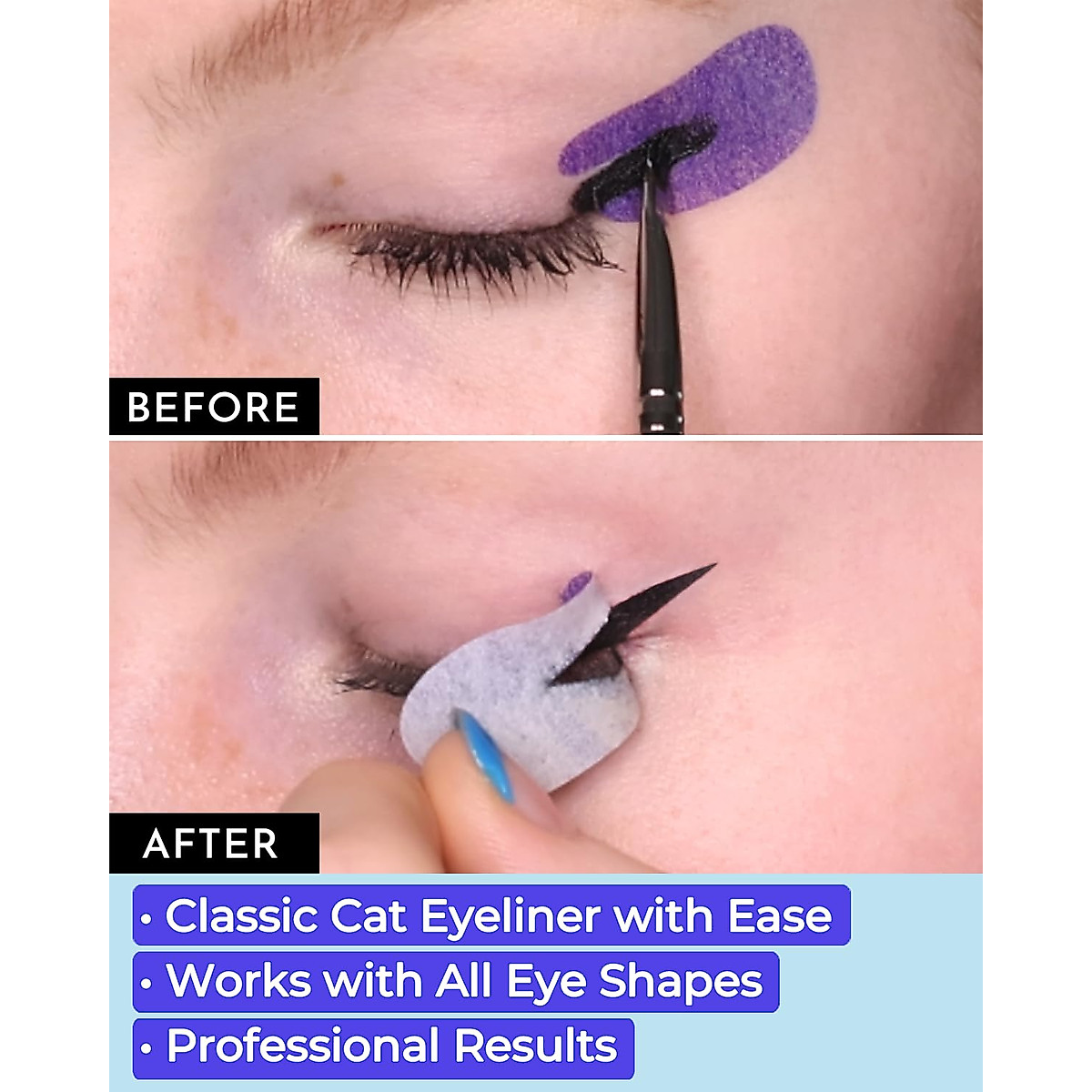 Beth Bender Beauty Pro Go Eyeliner Stencil | Cat Eyeliner Stencil | Made in USA | Cruelty Free & Vegan (Pro Go)
