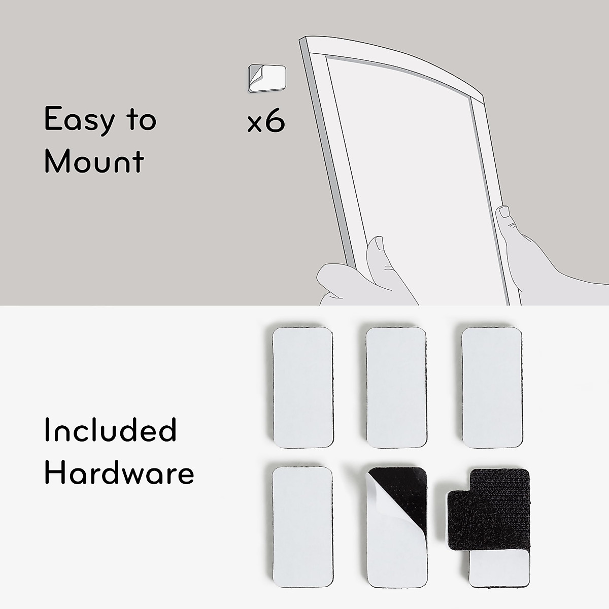 U Brands Magnetic Dry Erase 3-in-1 Calendar Board, 16 x 20 Inches, MOD Black/ Gray Frame, Magnet and Marker Included (388U00-01), Black & Grey