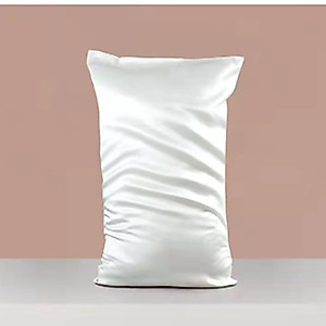 Oeko-TEX Certified White Silk Pillow Cases Made in USA, 100% Real Silk Pillowcase for Hair and Skin, 22 Momme Natural Mulberry Silk Cooling Pillow Cases Standard Size,1 Pc 20"x26" (Standard, White)