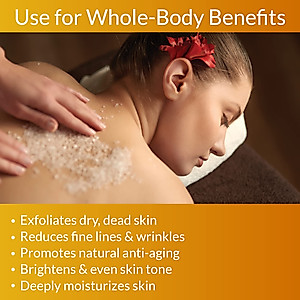 Organic Fiji Whole Body Scrub - Infused with Coconut Oil, Exfoliating Sugar Scrub for Smooth and Soft Skin, Exfoliates & Restores Skin's Natural Biosphere, Pineapple Coconut 20 oz