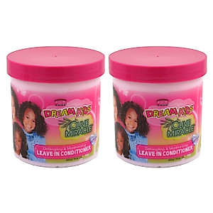 African Pride Dream Kids Olive Miracle Leave-In Conditioner 15 oz(Pack of 2)