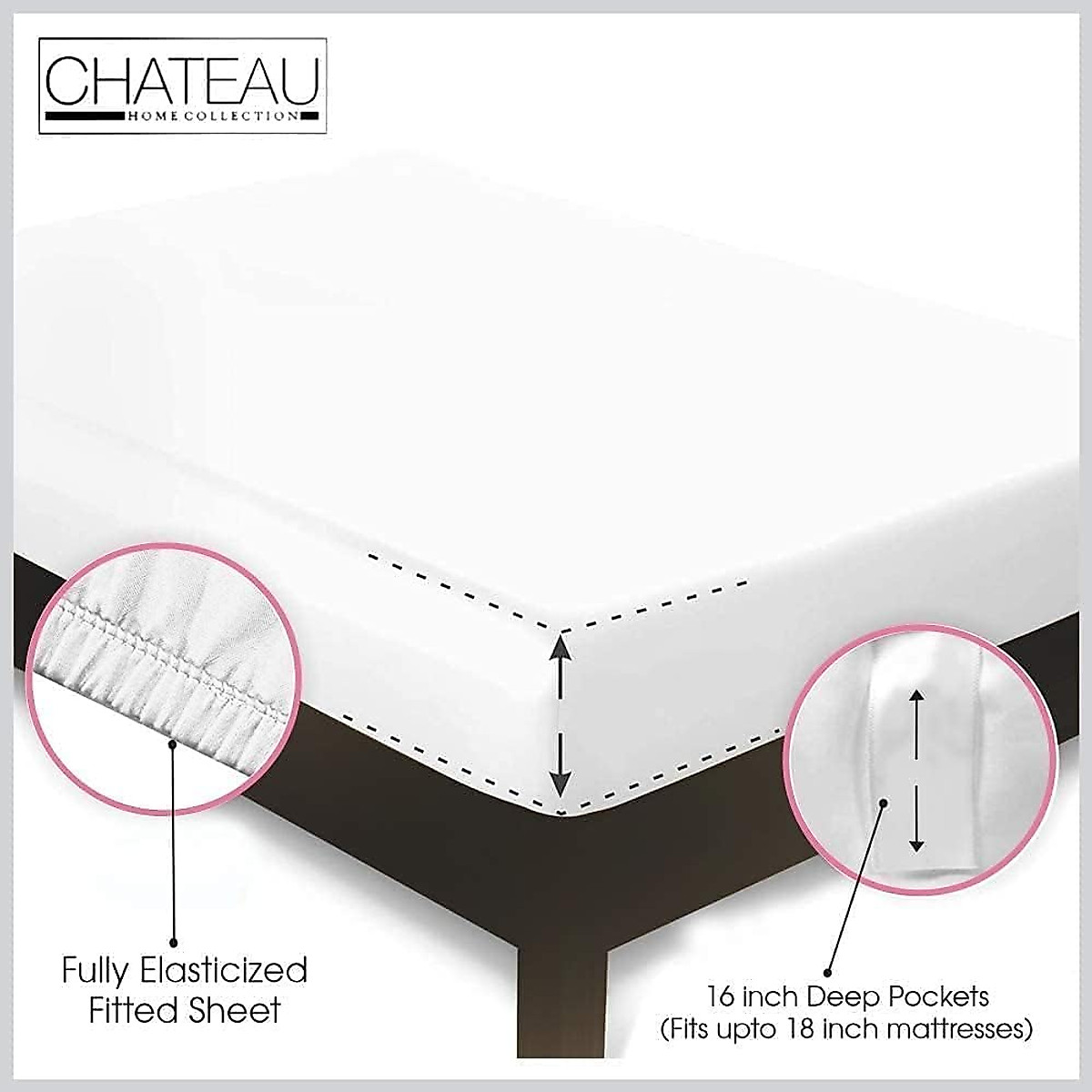 100% Egyption Cotton King Solid Sheet Set & Striped Sheets Set of 2 Combo- 800 Thread Count Sateen Weave KIng Size Solid Sheets & Striped Sheets, Deep Pocket Cotton Bedsheets - Dark Denim