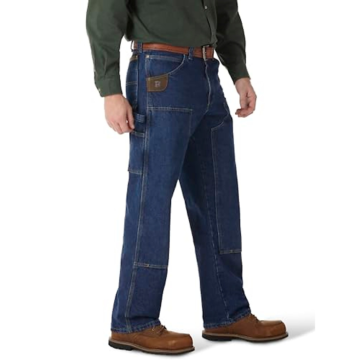 Wrangler Riggs Workwear mens Utility jeans, Antique Indigo, 36W x 30L US