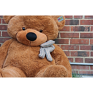 Joyfay 78" Giant Teddy Bear Huge 6.5 feet Stuffed Teddy Bear Soft Toy Valentine's Big Gift (Dark Brown)