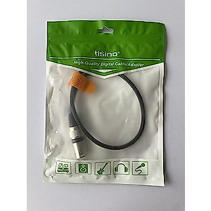 tisino 3.5mm to XLR Cable Unbalanced Mini Jack 1/8 inch to XLR Male Adapter Microphone Cord- 1.6ft/50cm