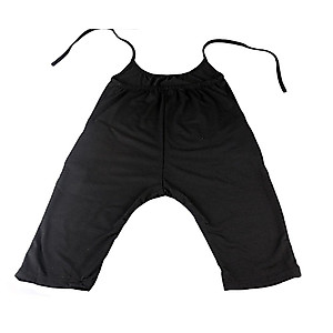 Darkyazi Baby Summer Jumpsuits for Girls Kids Cute Backless Harem Strap Romper Jumpsuit Toddler Pants Size 2-8Y (5T, Black)