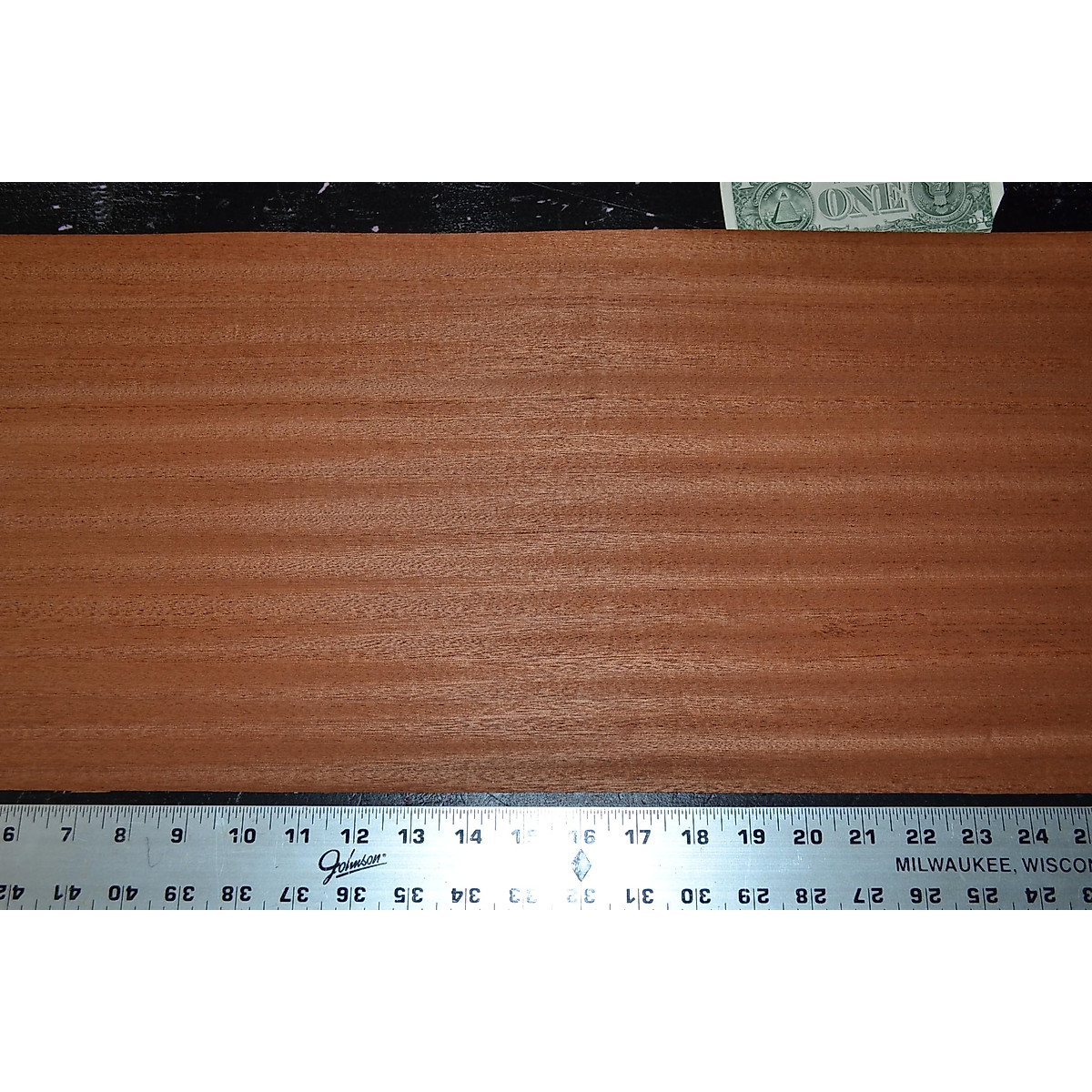 Sapele Raw Wood Veneer Sheet 11.5 x 46 inches 1/42nd