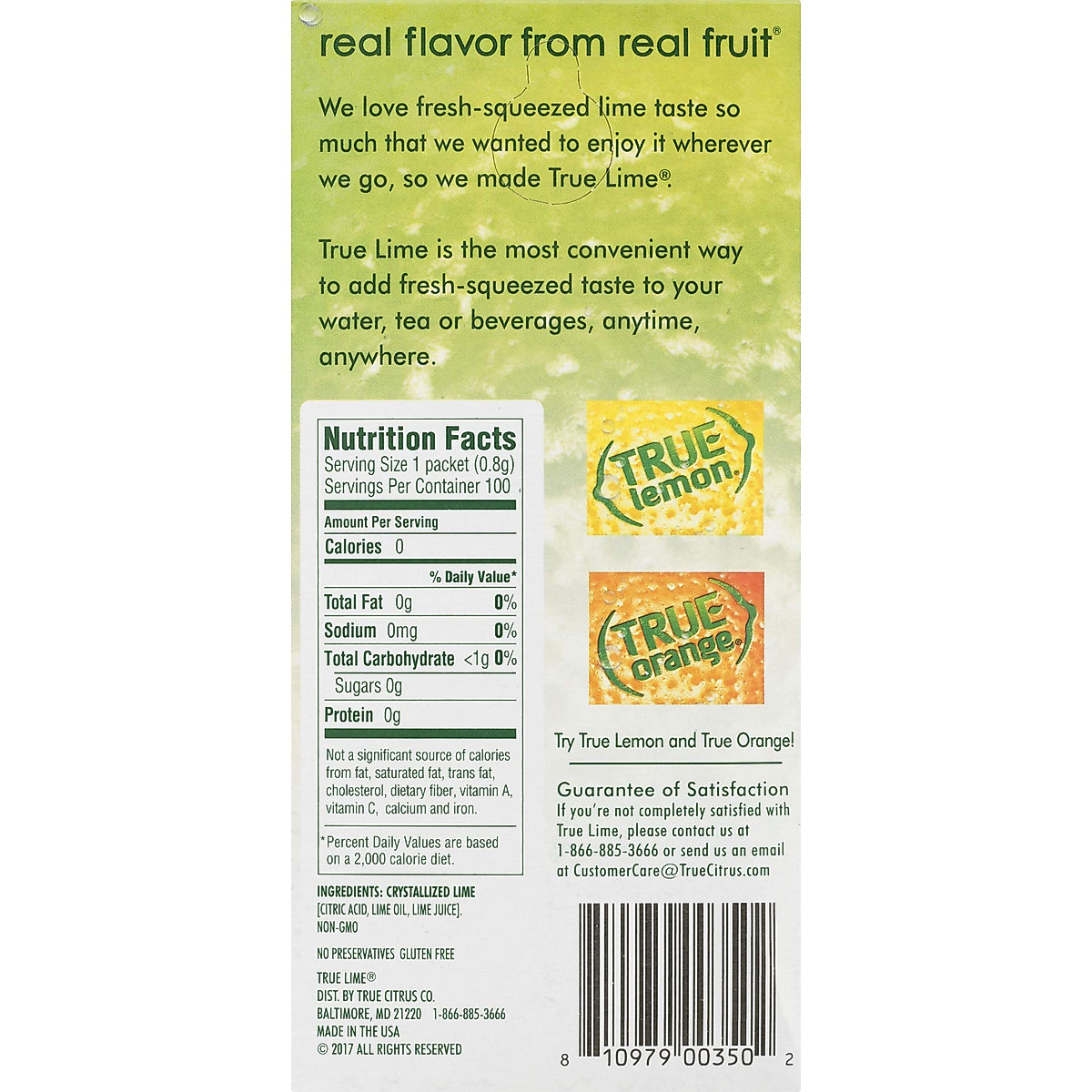 TRUE LIME and TRUE GRAPEFRUIT Water Enhancers (100 Count Lime + 32 Count Grapefruit)
