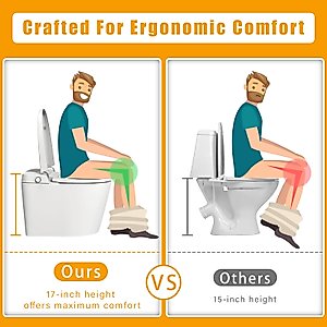 Liyarya Smart Bidet Toilet, Tankless Toilet with Built-in Bidet Seat, Modern Toilet with Foot Sensor Operation, Heated Seat, Auto Open/Close, Auto Flush, LED Light, Digital Display, Remote Control