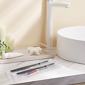 Xuezoioy Disposable Toothbrushes with Toothpaste Pack of 30,Black Individually Wrapped Disposable Travel Toothbrush Kit in Bulk for Homeless,Nursing Home,Shelter,Hotel,Charity