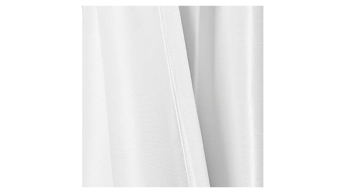 Lush Decor White Venetian Window Panel - Modern & Elegant Curtains