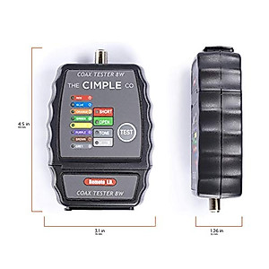 8 Port Coax Cable Mapper, Tester, Tracer, and Toner - Commercial Grade Coaxial Wire Continuity Checker