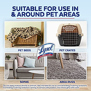 Lysol Pet Odor Eliminator Spray, Sanitizing and Disinfecting Spray for Pet Odors, 15oz (Pack of 3)