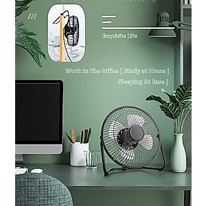 Chchmu USB Fan 4 Inch Mini USB Desk Table Fan Personal Portable Desktop Cooling Fan Powered by USB PC Netbook for Camping Home Office Outdoor Travel, Strong Wind, Pink