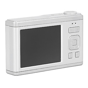 Compact Digital Camera, Autofocus 50MP and 30MP Digital Camera Built in Flash for Vlog (Silver)