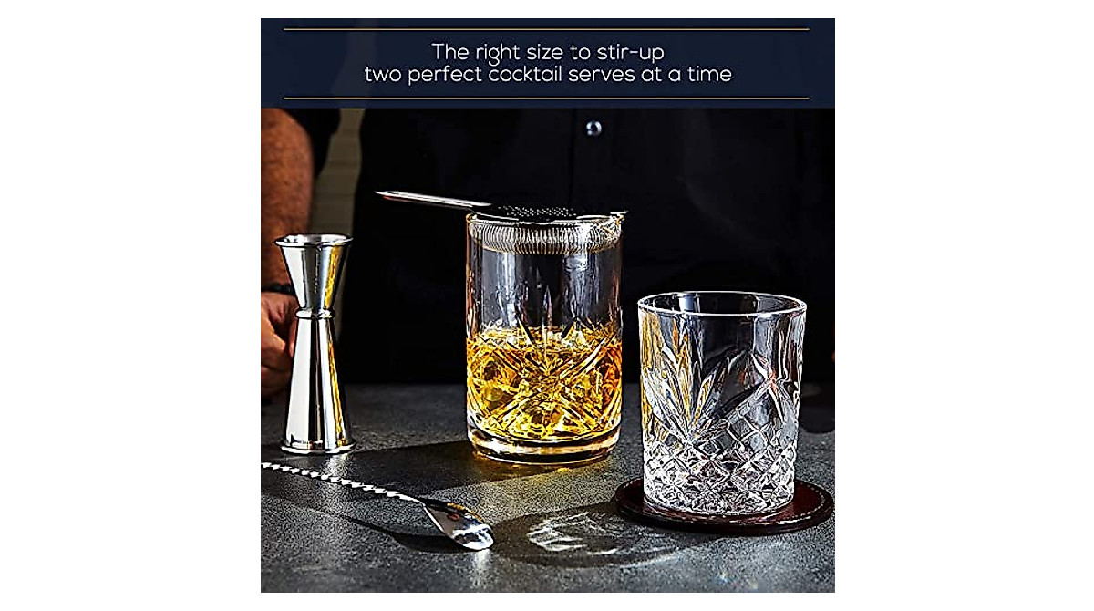 Premium Cocktail Mixing Glass Set for Home Bar | Regal Trunk & Co.