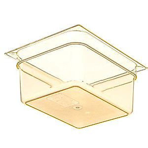 Carlisle FoodService Products 10422B13 StorPlus High Heat Food Pan, 6" Deep, Half Size, Amber
