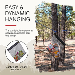 Ratsack Rodent Proof Bear Bags Medium Size - Ultralight Stainless Steel Mesh Bag for Camping Food Storage - Sturdy and Rust-Resistant Sack with Lock and Grommet For Easy Hanging - Made in USA… (Large)