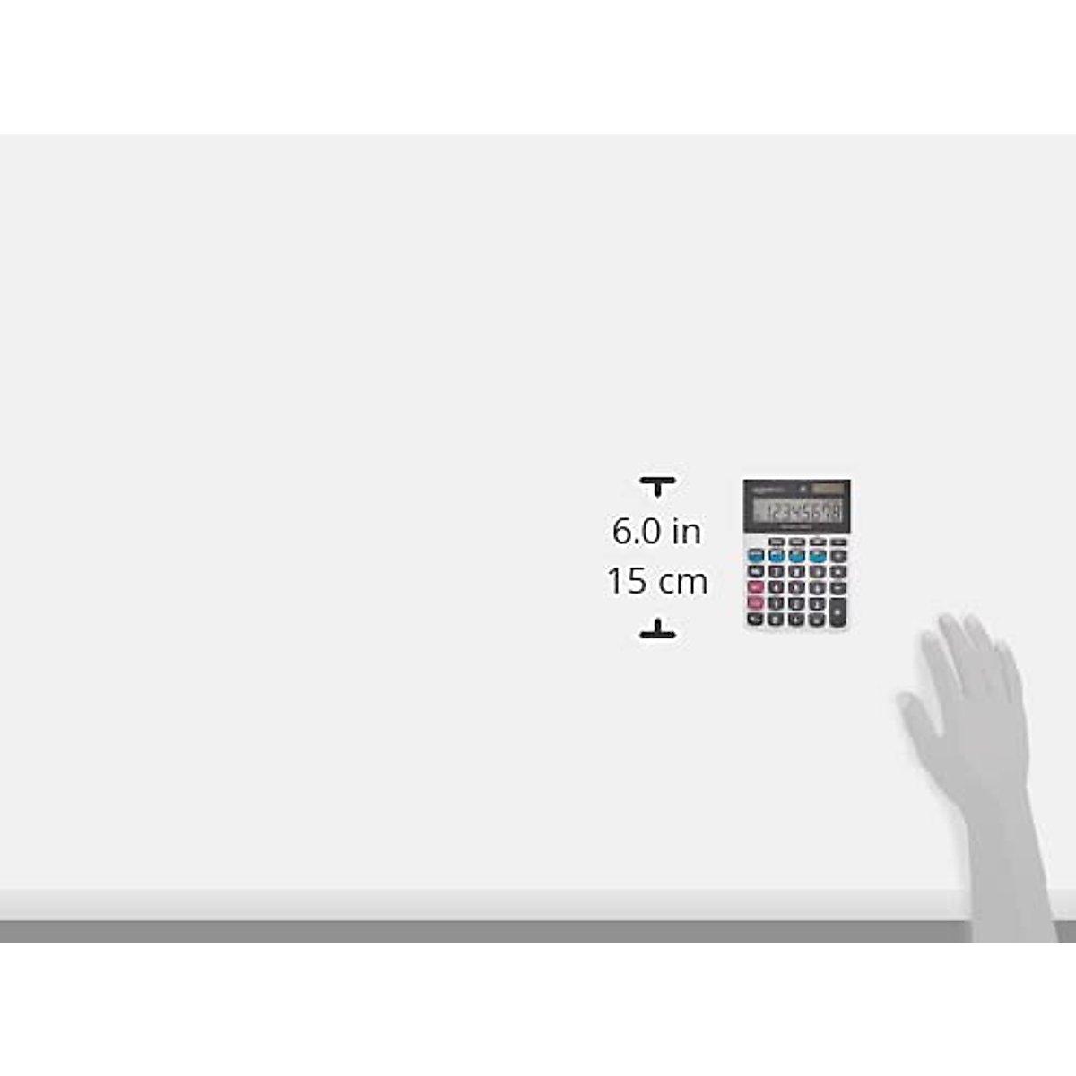 Amazon Basics LCD 8-Digit Desktop Calculator, Silver - 5 Pack