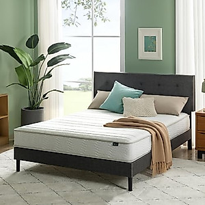 ZINUS 8 Inch Foam and Spring Hybrid Mattress [New Version], Queen, Fiberglass Free, Medium Firmness, Durable Support, Certified Safe Foams & Fabric, Mattress in A Box