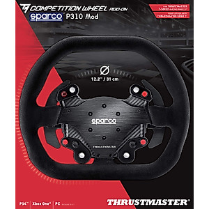 THRUSTMASTER Competition Wheel Add-On Sparco P310 Mod + T-LCM Pedals Bundle for Racing Games (PS5/PS4/Xbox/PC)