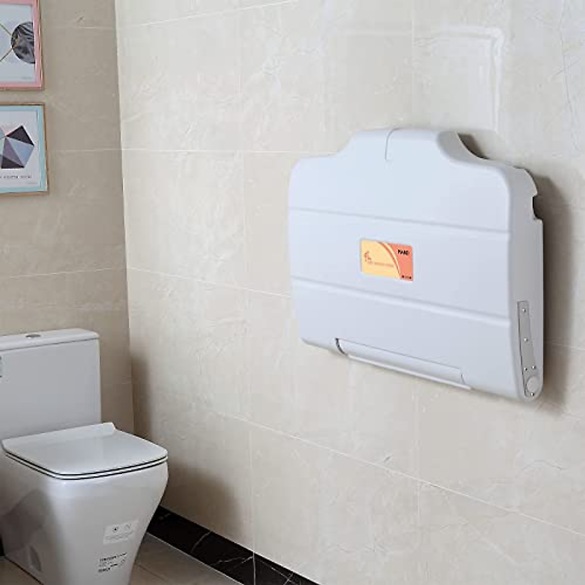 Baby Changing Station Wall Mounted, Diaper Changing Station, Fold Down Diaper Changing Table for Commercial and Public bathrooms