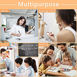 FYY Office Desk Organizers,Pen Holder,Pen Organizer Storage-2Pcs Desk Caddy Organizer with 4 Compartments for Office, School, Home-L-Clear