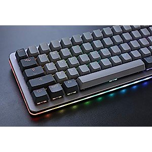 Drop ALT Mechanical Keyboard — 65% (67 Key) Gaming Keyboard, Hot-Swap Switches, Programmable Macros, RGB LED Backlighting, USB-C, Doubleshot PBT, Aluminum Frame (Halo True, Gray)