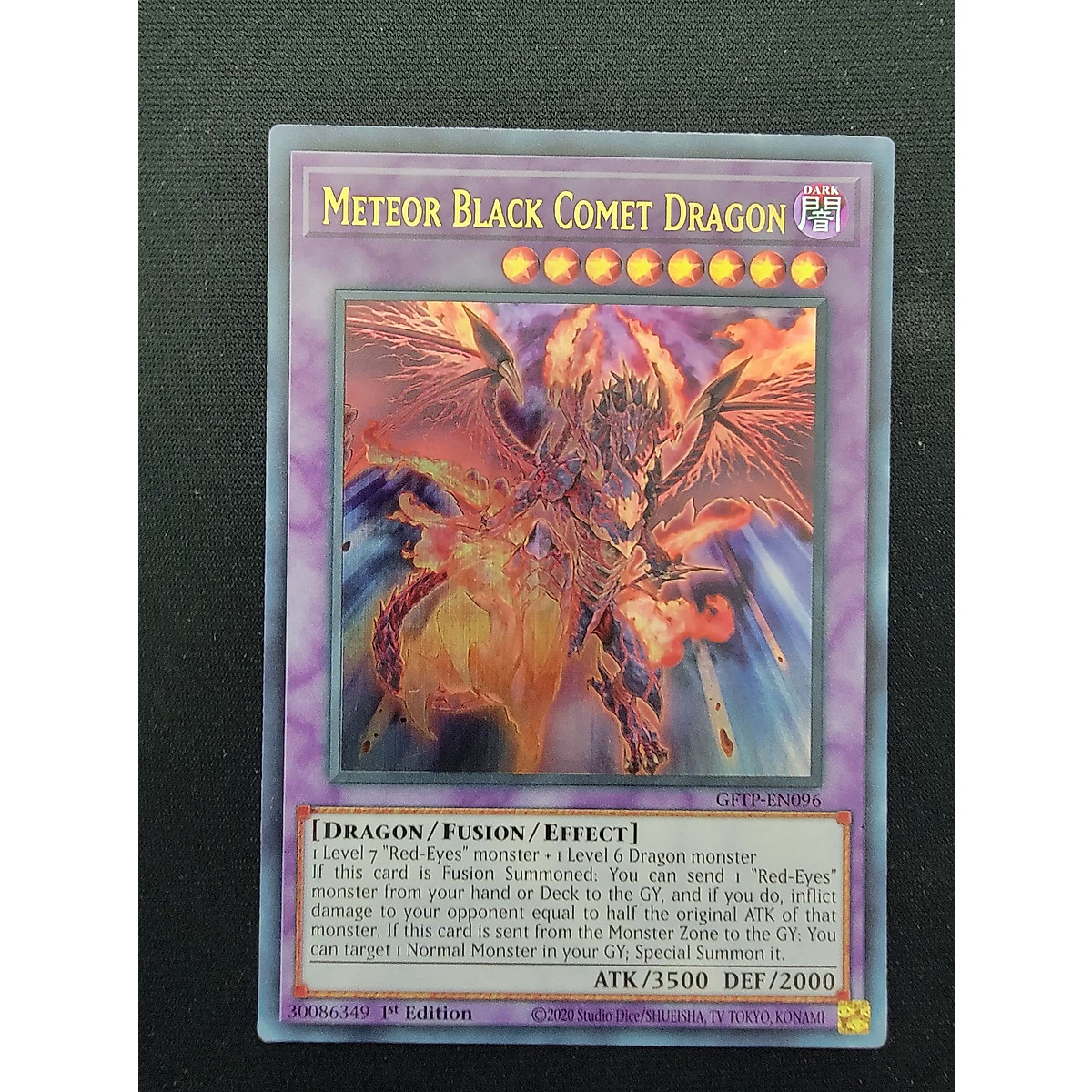 Meteor Black Comet Dragon GFTP-EN096 - Ultra Rare - 1st Edition