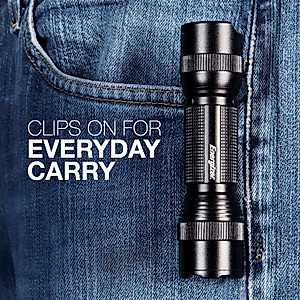 Energizer LED Tactical Flashlight TAC-950, Ultra Bright IPX4 Water Resistant Flash Light, Rugged Metal Body, Manual Focus (Batteries Included)