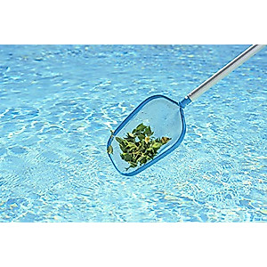 Poolmaster 18210 Aluminum Leaf Skimmer, Medium, Blue