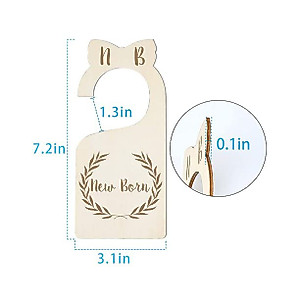 Baby Closet Dividers, Adventure Baby Closet Dividers By Month,Premium Wood Baby Closet Dividers，Thicken and One side from Newborn to 24 Months (7 Pieces)